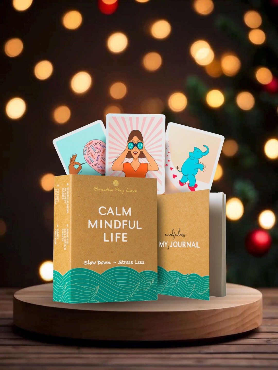 Mindfulness Self Care Gift Box—33 Mindfulness Meditation Cards, Pocket ...