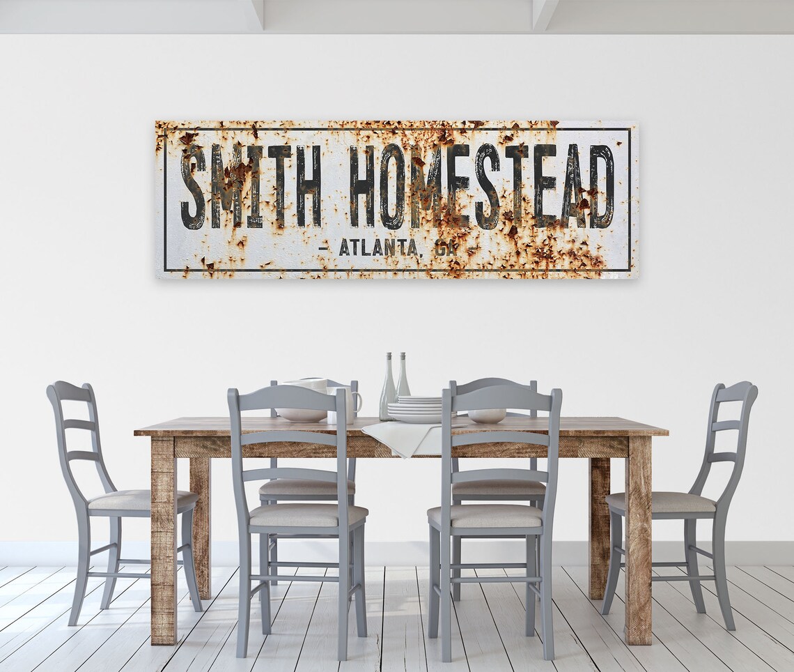 Vintage Inspired Farmhouse Sign Personalized Sign Shabby - Etsy