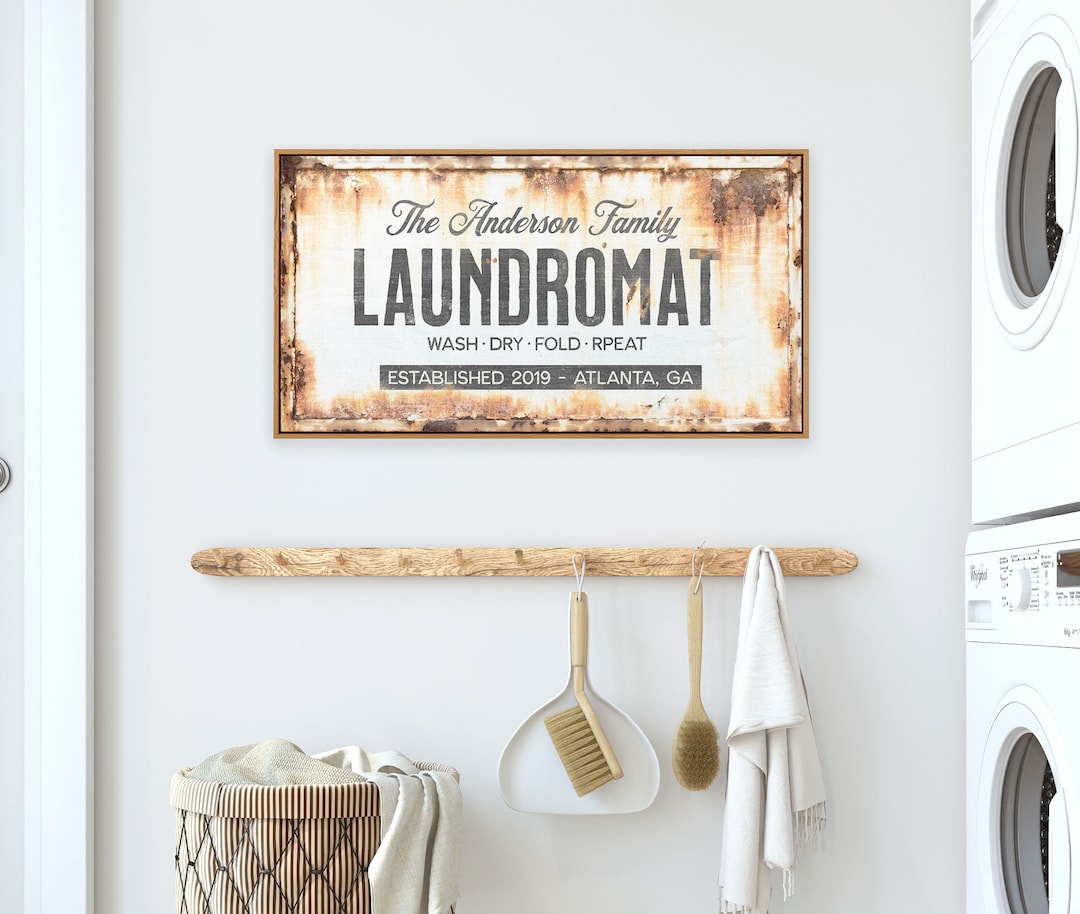 Rustic Laundry Sign Laundry Room Sign Farmhouse Style - Etsy