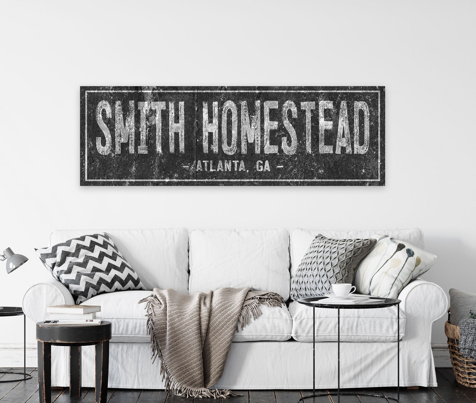 Vintage Inspired Farmhouse Sign Personalized Sign Shabby | Etsy