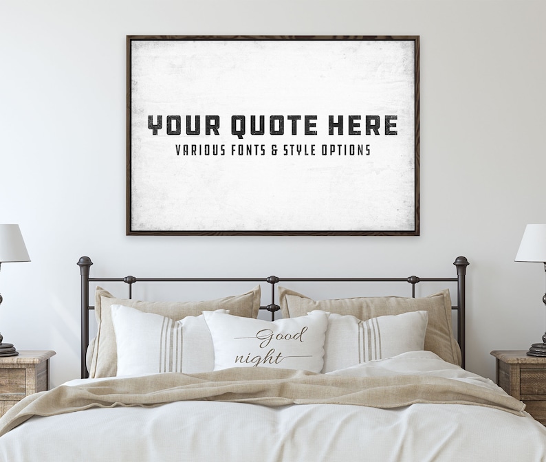 Custom Canvas Quote Sign Personalized Wall Art - Etsy