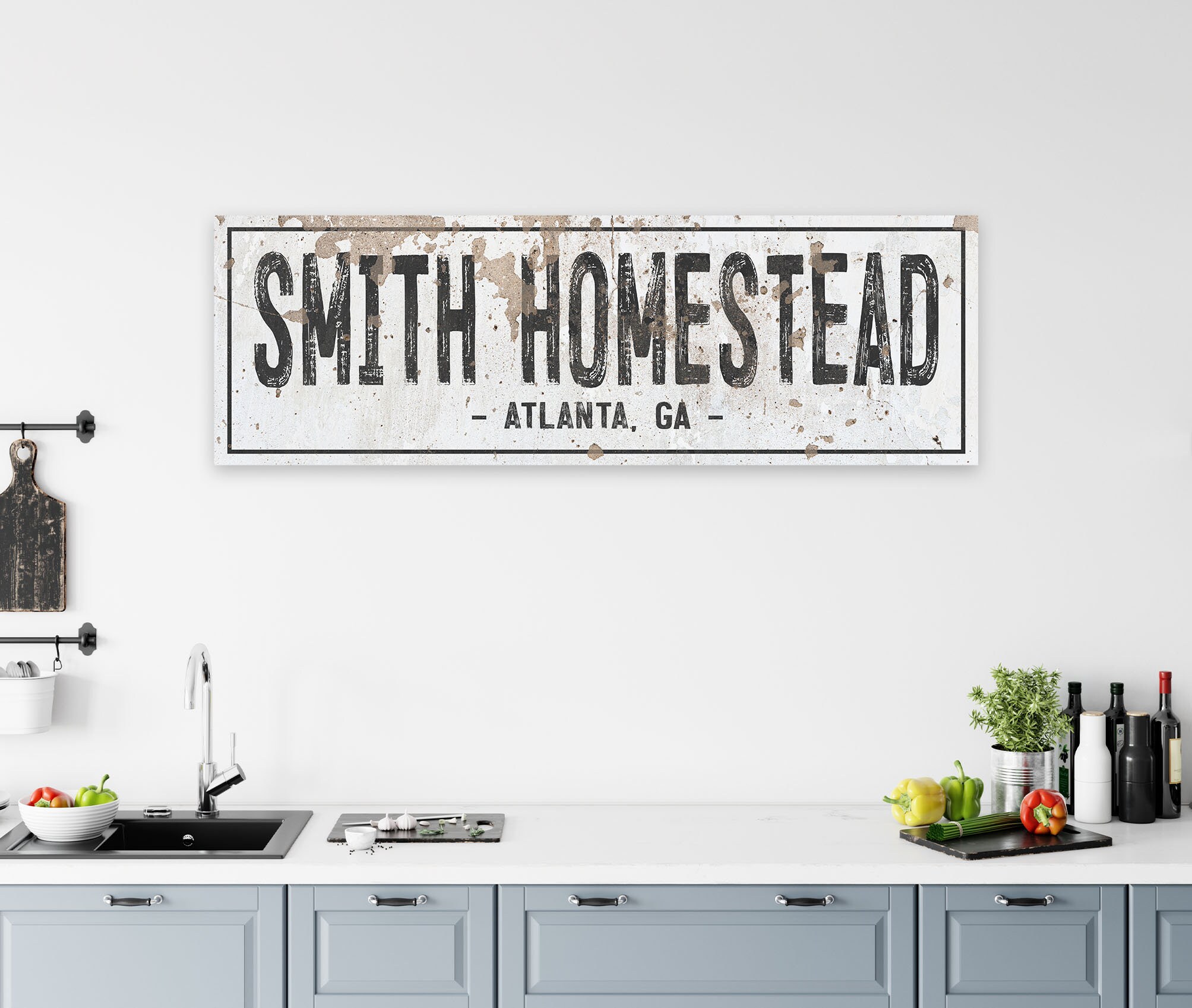 Vintage Inspired Farmhouse Sign Personalized Sign Shabby | Etsy