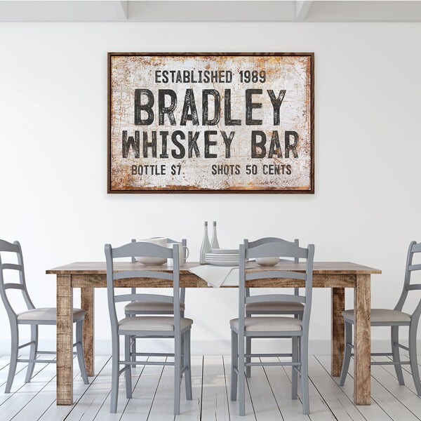 Rustic Bar Sign - Etsy