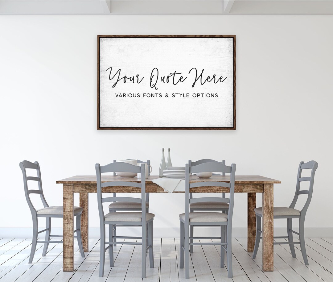 Custom Canvas Quote Sign Personalized Wall Art - Etsy