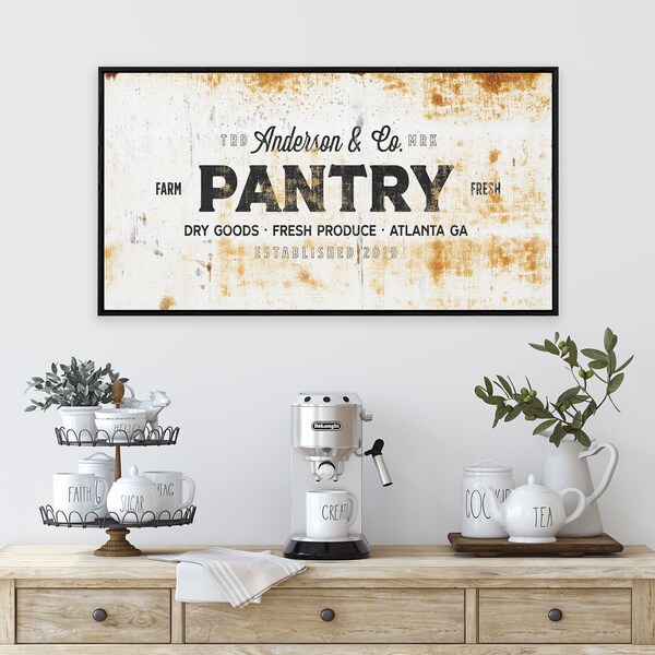 Vintage Pantry Sign - Etsy