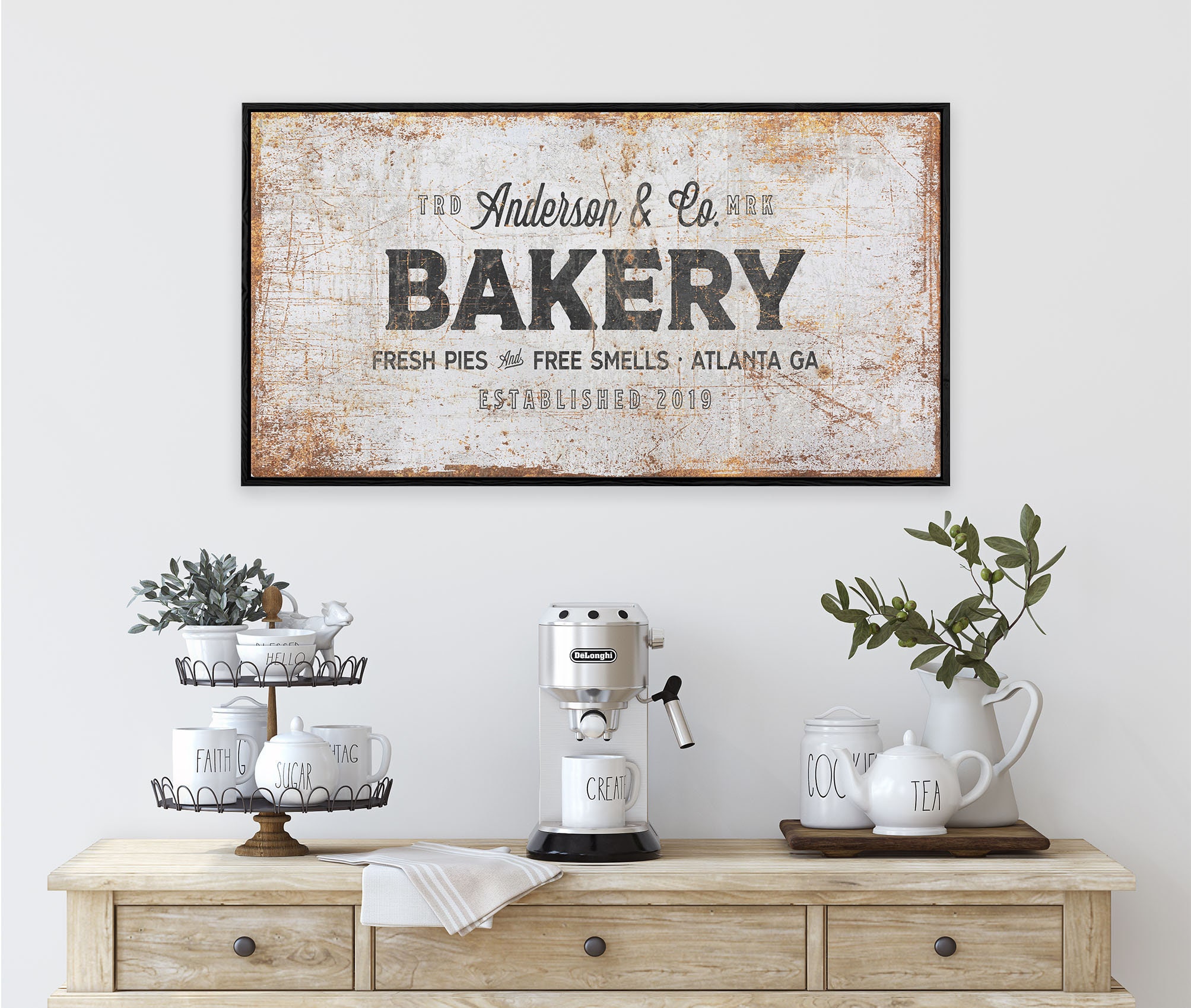 Wall Décor Metal Bakery Sign Gift for Mom Google This Personalized ...