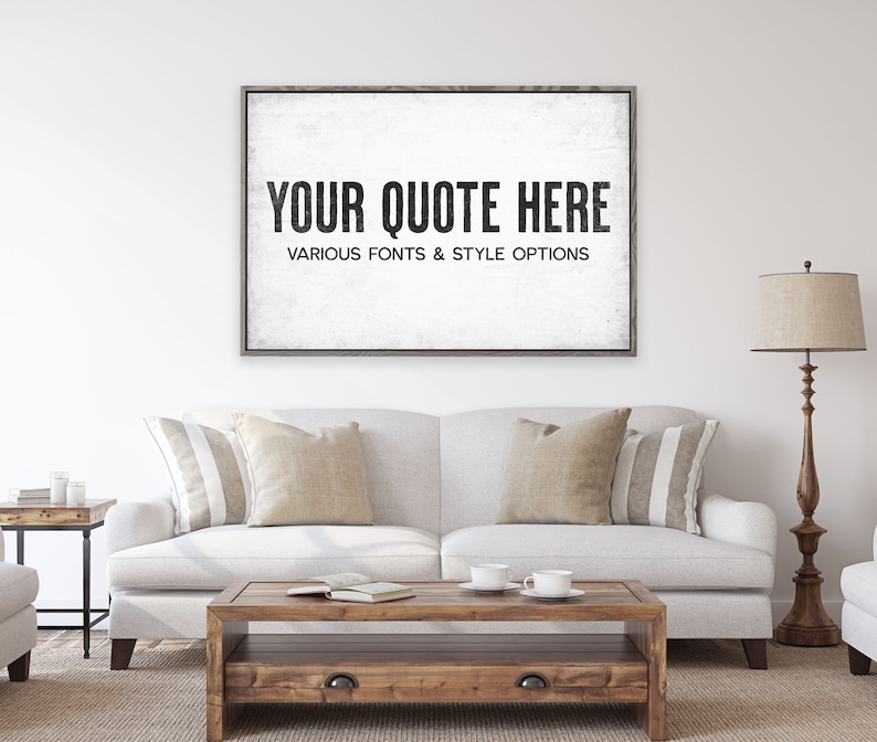 Custom Canvas Quote Sign Personalized Wall Art | Etsy