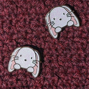 Floppy White Glitter Rabbit Cute Easter Bunny - Etsy