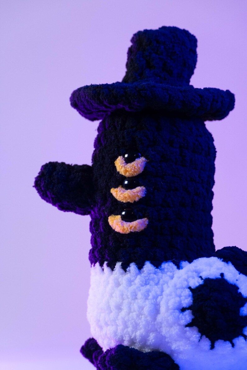 KPOP Demon Hunter Crochet Plushie Sussie Black Maboki Magpie Crow Bird ...