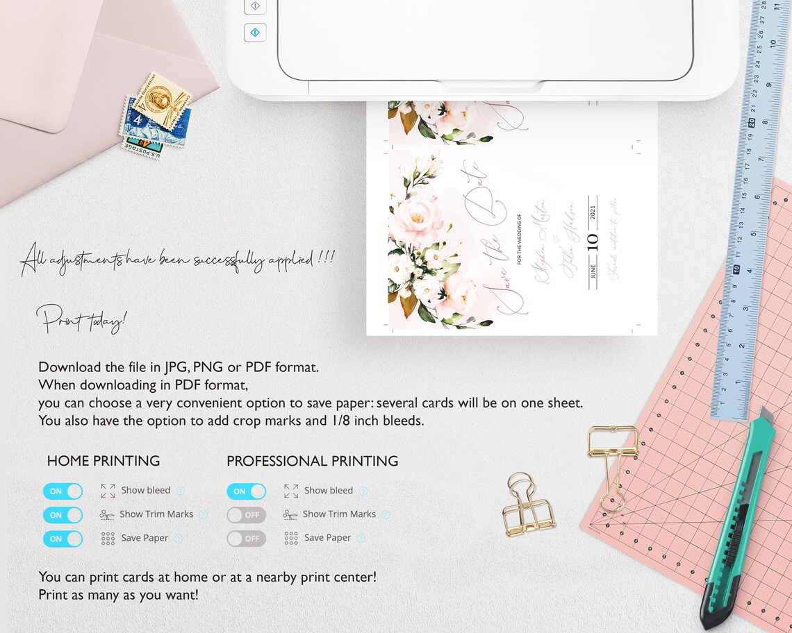 AVA Save the Date Template Save the Date Digital Download - Etsy