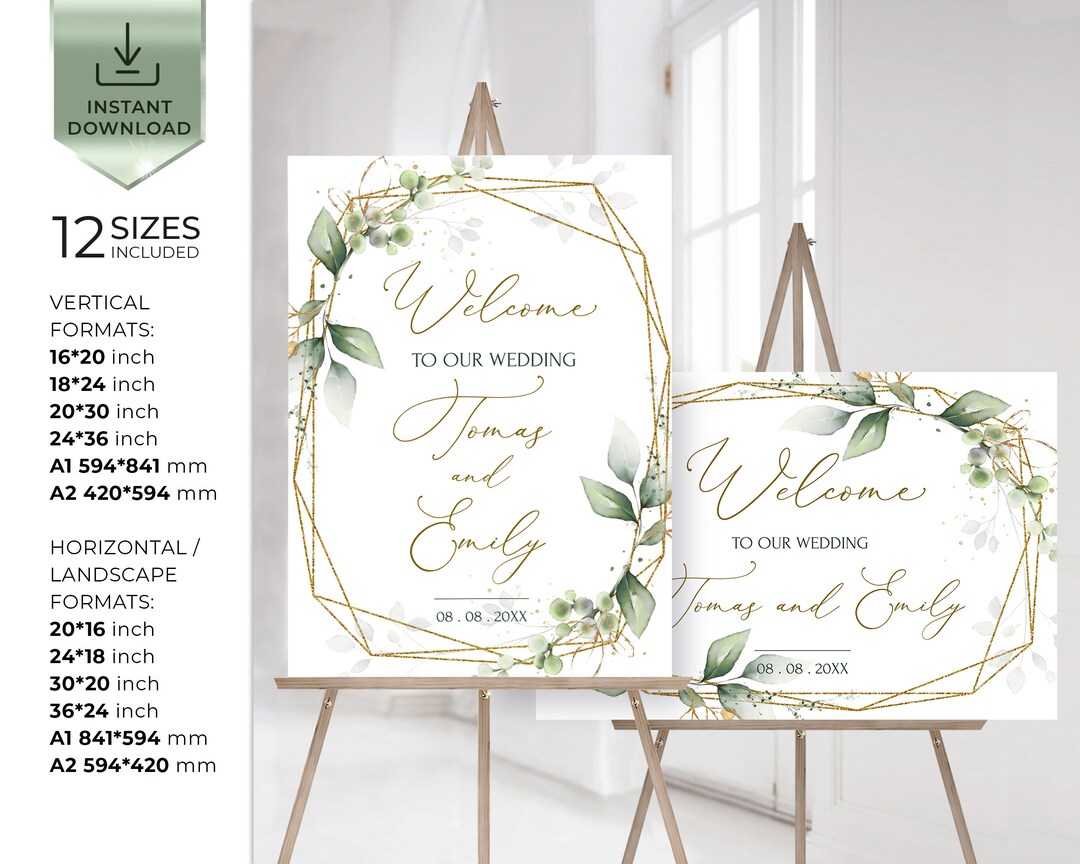 Wedding Welcome Sign Template Welcome Plan Download Printable Wedding ...