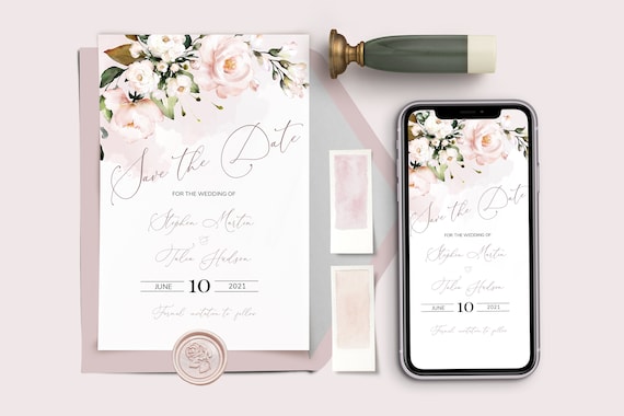 AVA Save the Date Template Save the Date Digital Download - Etsy