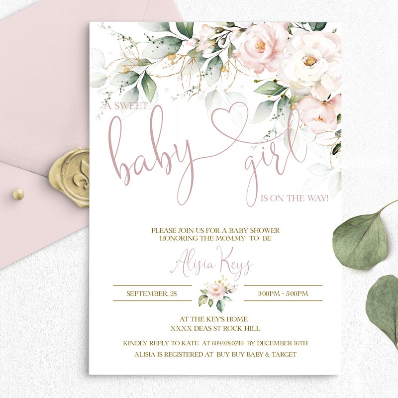Girls Baby Shower - Etsy