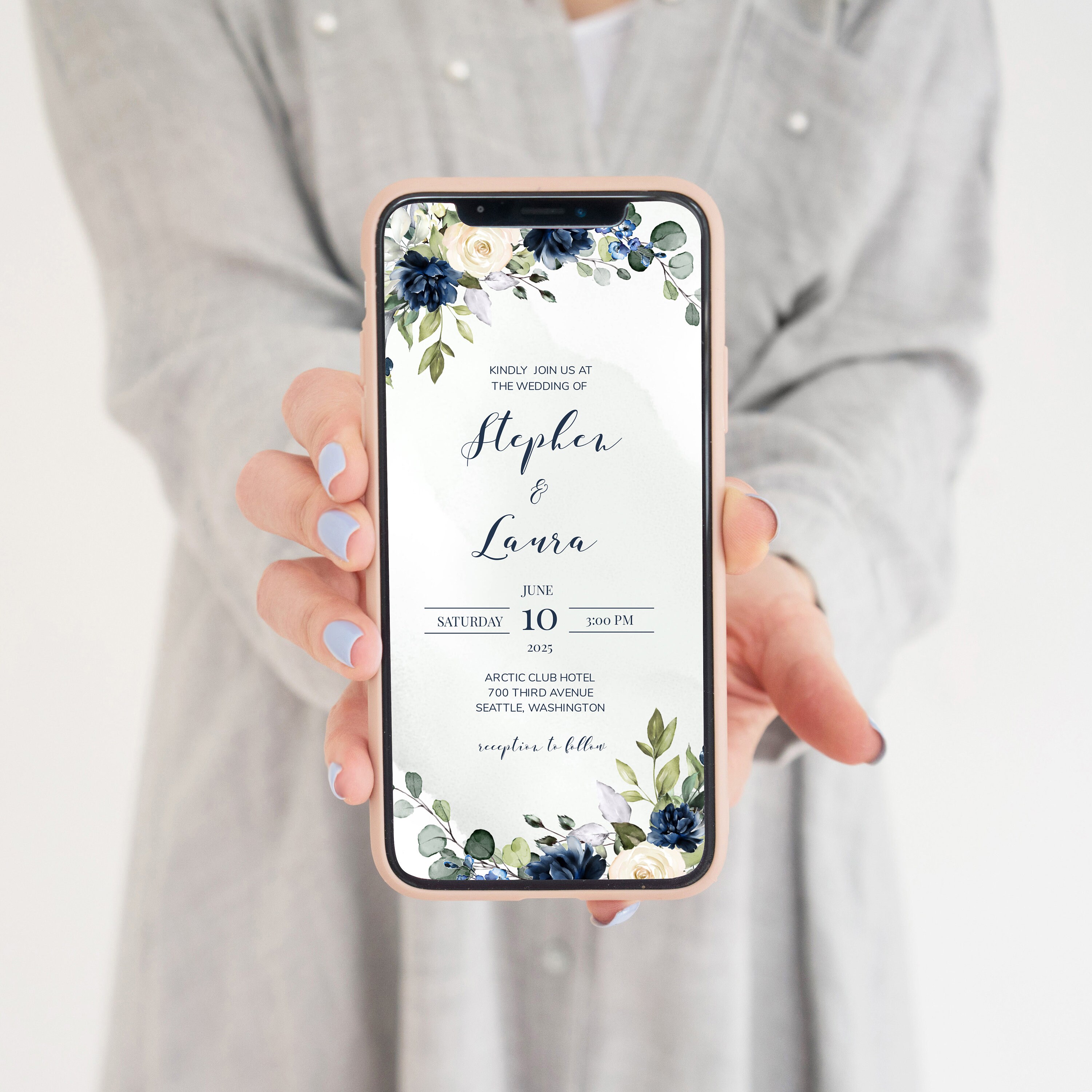 Wedding Iphone Invite Electronic Wedding Invitation for mobile Sms ...