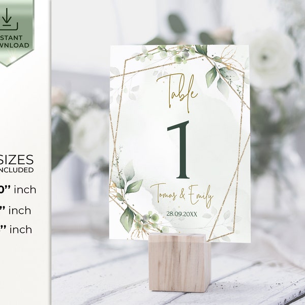 Geometric Table Numbers - Etsy