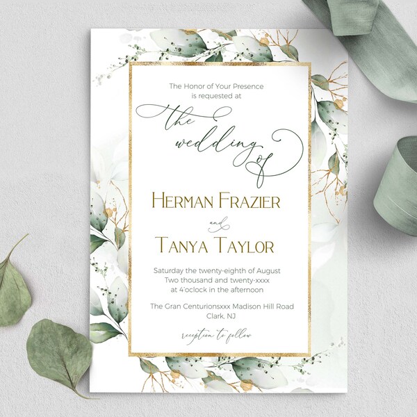 Gold Frame Wedding - Etsy