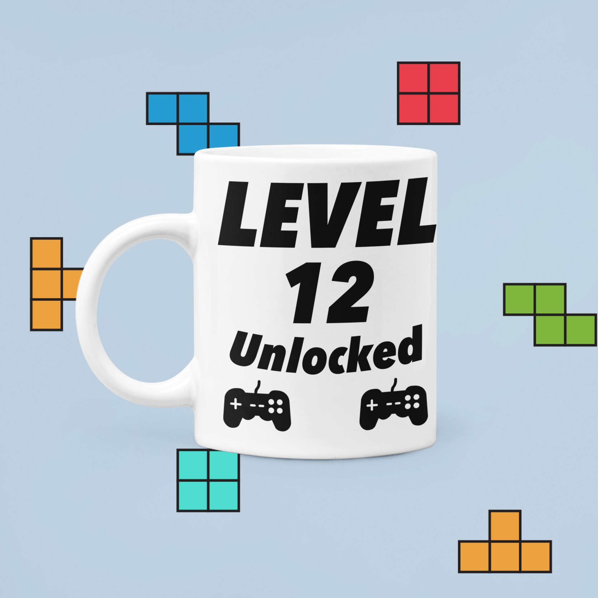 Niveau 12 Cadeau gamer débloqué pour lui cadeau geek pour - Etsy France