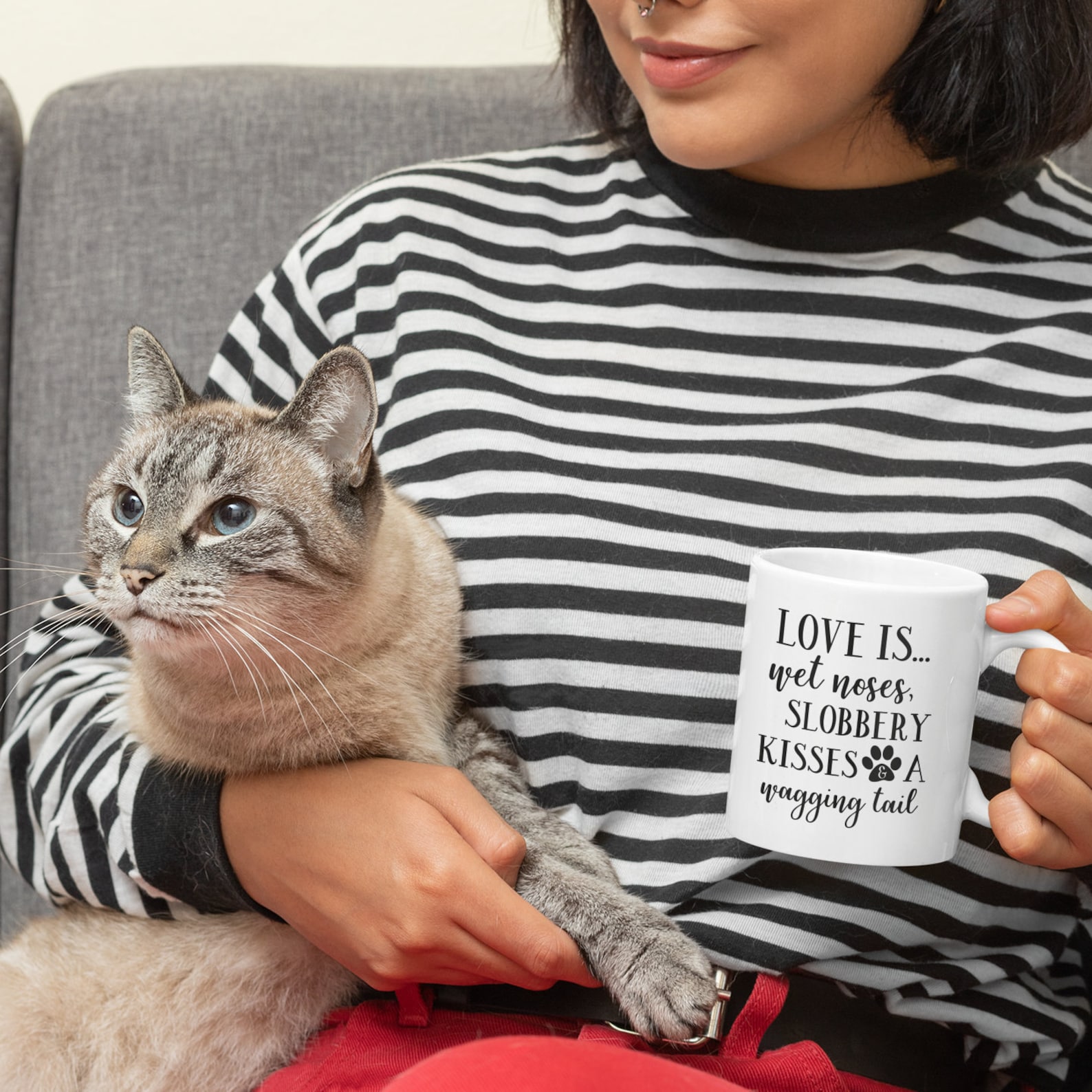 Love is Slobbery Kisses Mug Wet Noses Slobbery Kisses and a - Etsy