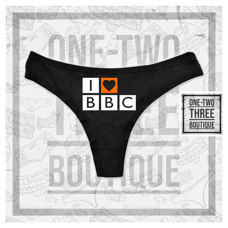 I Love Bbc Thong Etsy