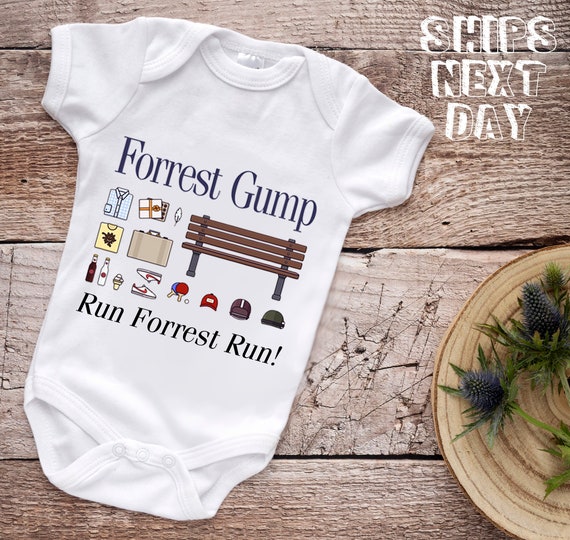 Forrest Gump Baby Onesie Run Forrest Run Baby Onesie | Etsy