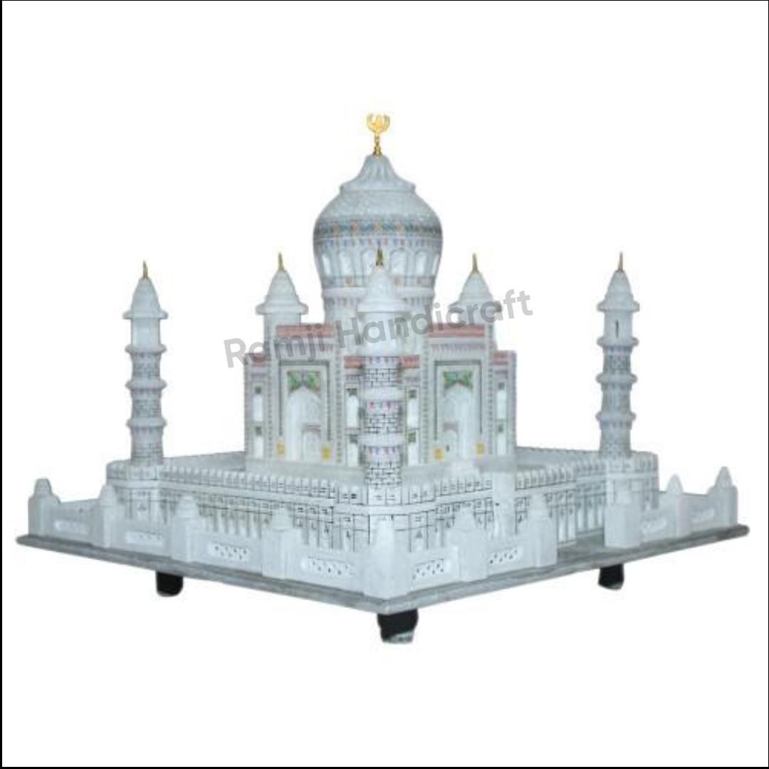 9" Taj Mahal Replica Symbol of Love Gift Figurine/ Taj Mahal Marble ...