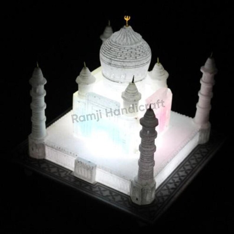 7" Handmade Taj Mahal Miniature Art of Mughal Empire - Etsy