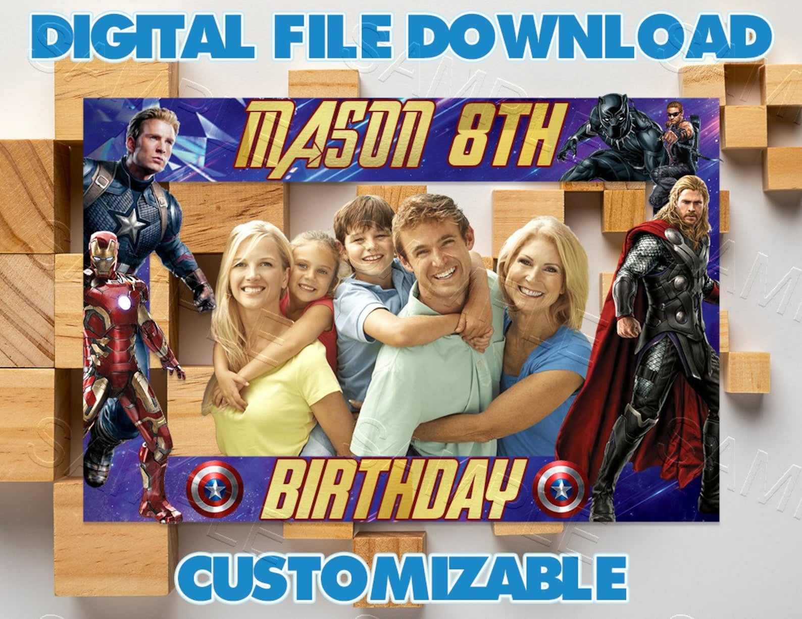 Avengers Photo Booth Frame, Super Heroes Booth Frame, Super Heroes ...