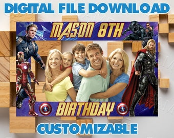 Super Hero Photo Booth Frame, Digital File - Etsy