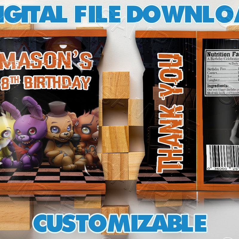 Five Nights at Freddy's Printable Paper Crafts - Etsy Canada