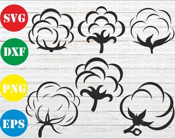 Cotton Plant Svg - Etsy