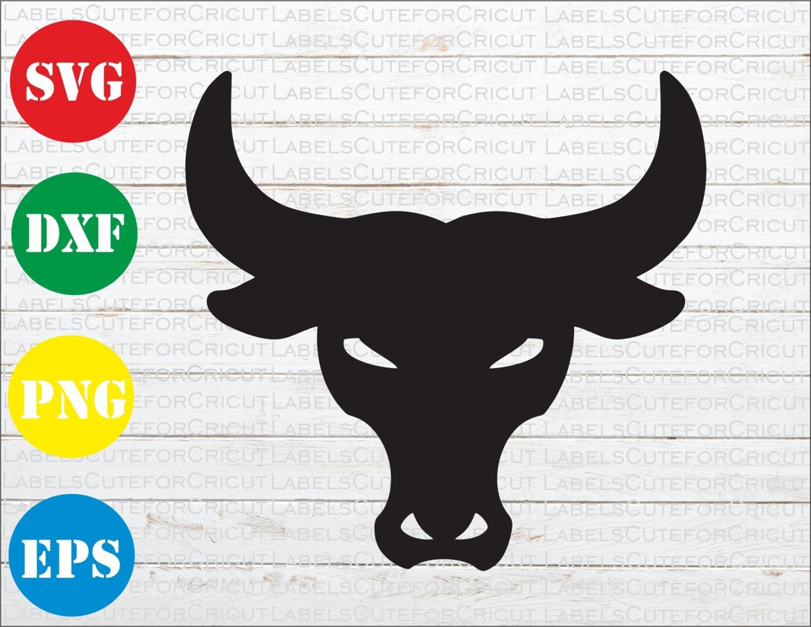 Bull Head Svg, Bull Head Dxf, Bull Svg, Bull Clipart,bull Cut File ...