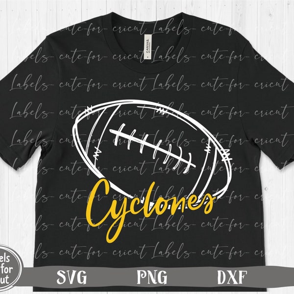 Cyclones Football Shirt Svg - Etsy