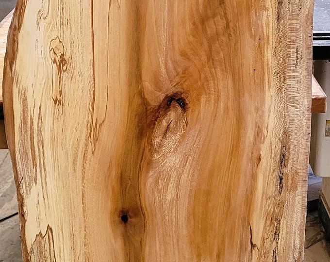 Spalted Sycamore, Live-edge, Multi-figured Slab. Flattened, Surfaced ...