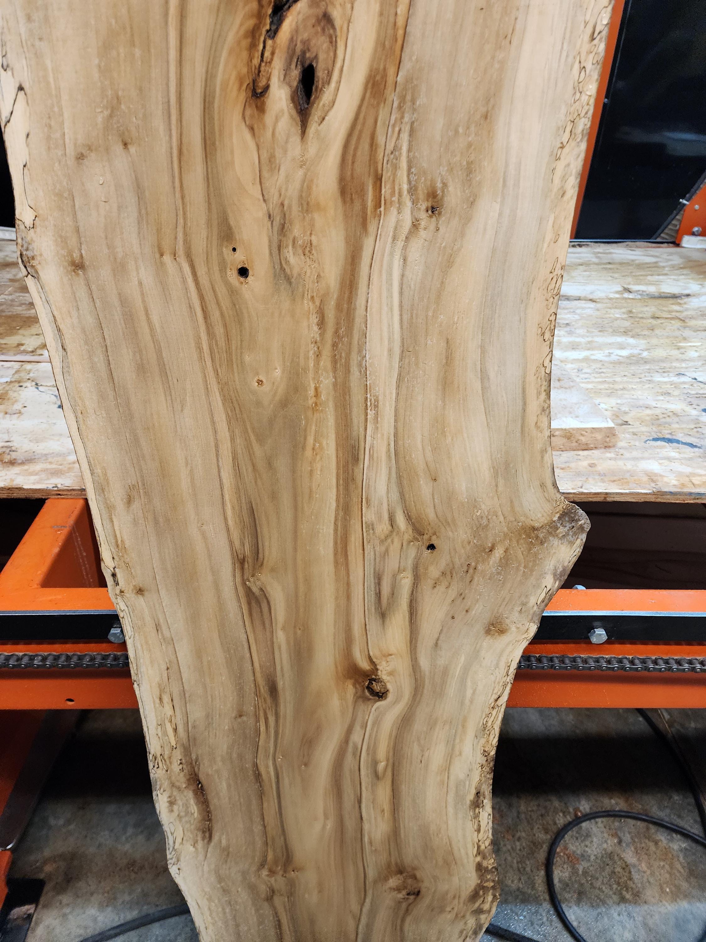 Gum Wood Slab. 67" X 17 - 15" X 1 1/4" Live-edge, Multi-figured Slab ...