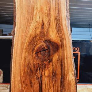 Spalted Red Oak Wood Slab. 90 " X 24 - 17" X 1 3/8 ". Live-edge. Multi ...