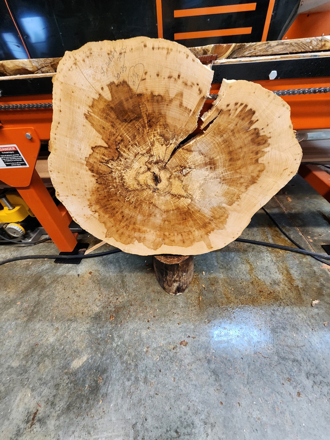Spalted Hickory. Live-edge Slab. Flattened, Planed, Vacuum-kiln Dried ...