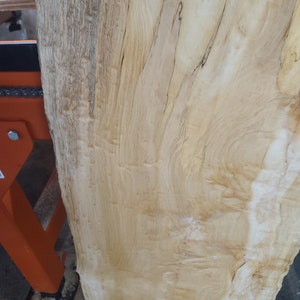 Hard Maple Live Edge Multi Figured Slab Flattened Planed Vacuum Kiln ...