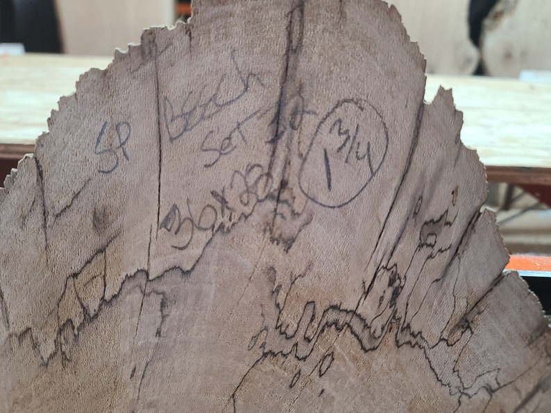 Book-matched Spalted Live Edge Sycamore Wood Slabs. Kiln Dried. (36"x28 ...
