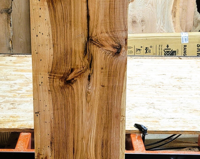 Spalted Hickory. Multi-figured Slab. Flattened, Planed, Vacuum Kiln ...