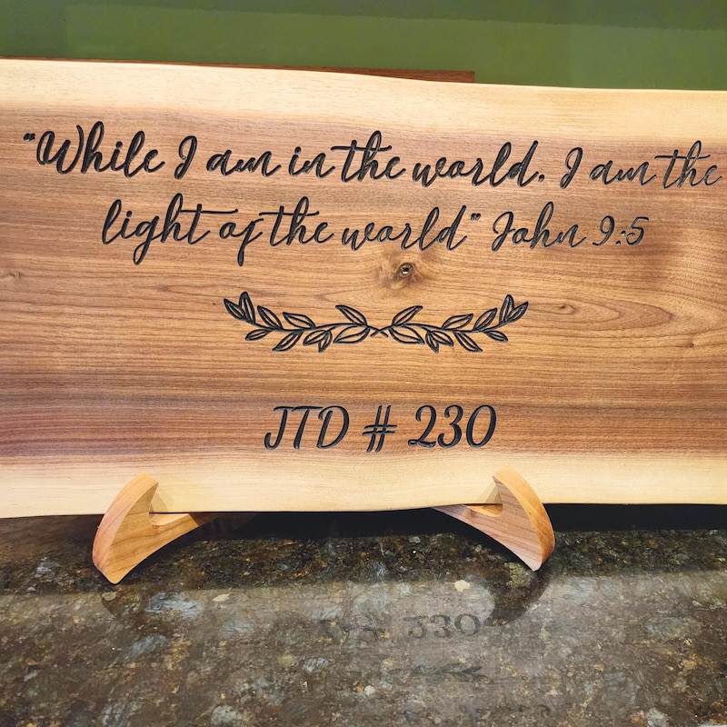 Engraved Live Edge Signs - Etsy
