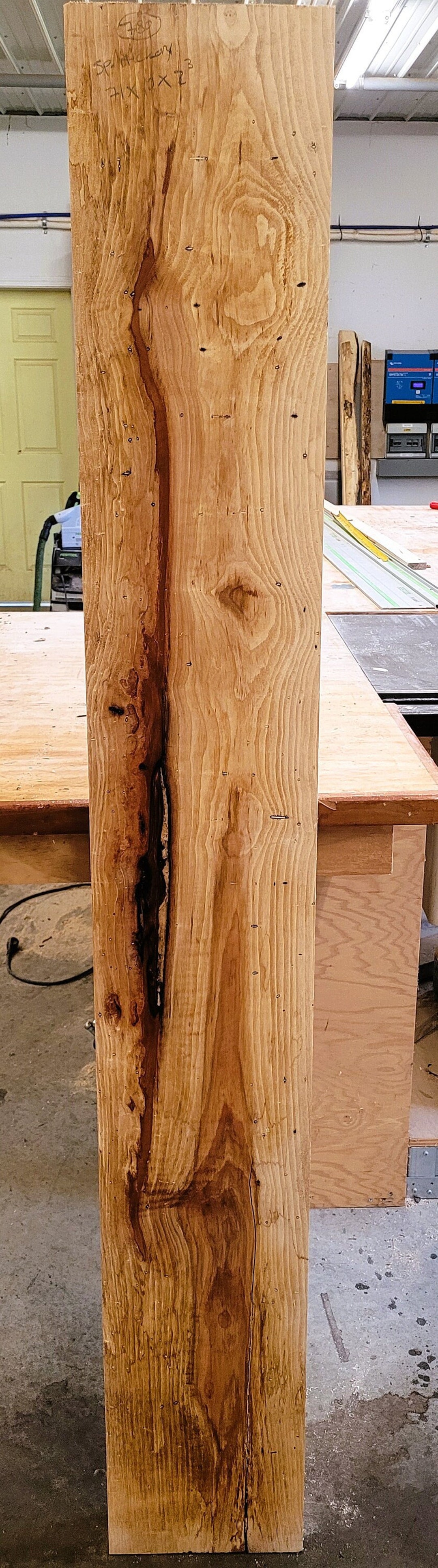 Spalted Hickory. Multi-figured Slab. Flattened, Planed, Vacuum Kiln ...