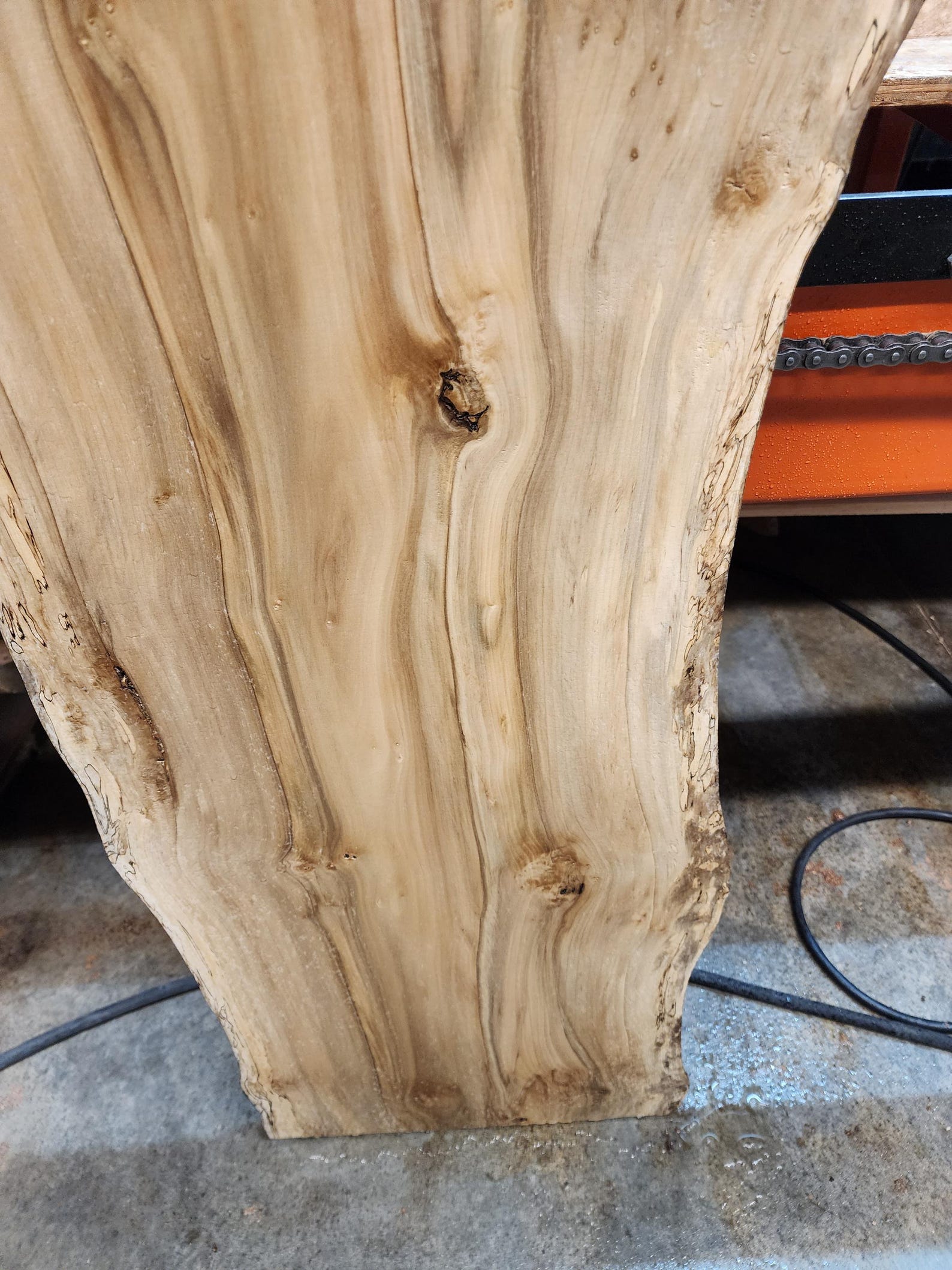 Gum Wood Slab. 67" X 17 - 15" X 1 1/4" Live-edge, Multi-figured Slab ...
