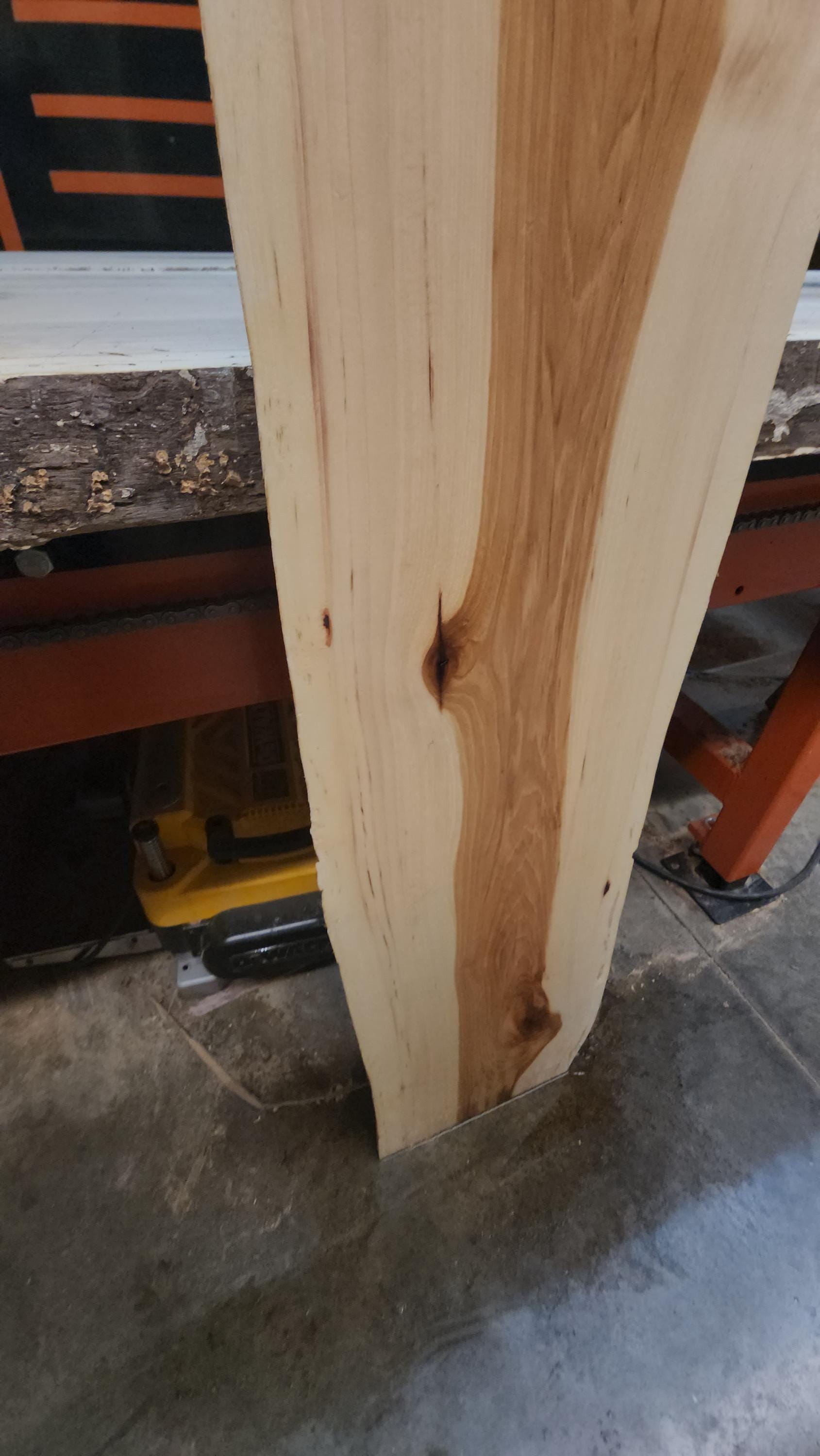 Hickory Wood Slab: Live Edge Multi-figured Board (68"x12"x 3/4") - Etsy