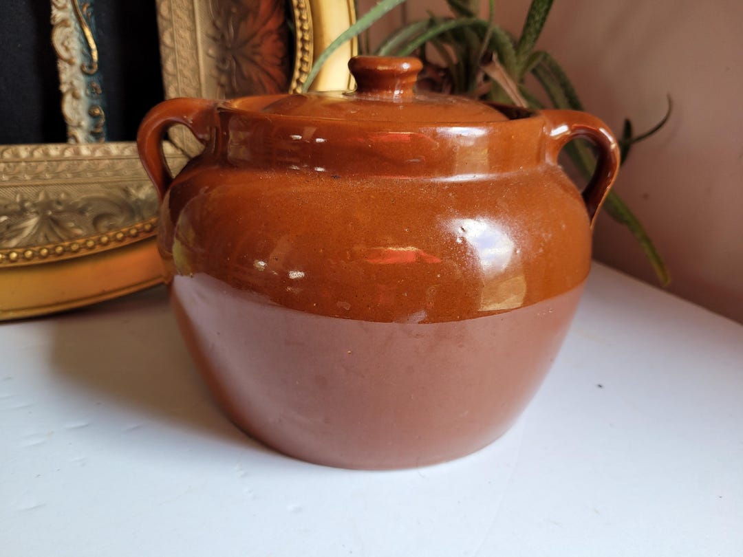 Vintage No2 Alberta Potteries Redcliff Bean Pot - Great Shape - Dutch ...