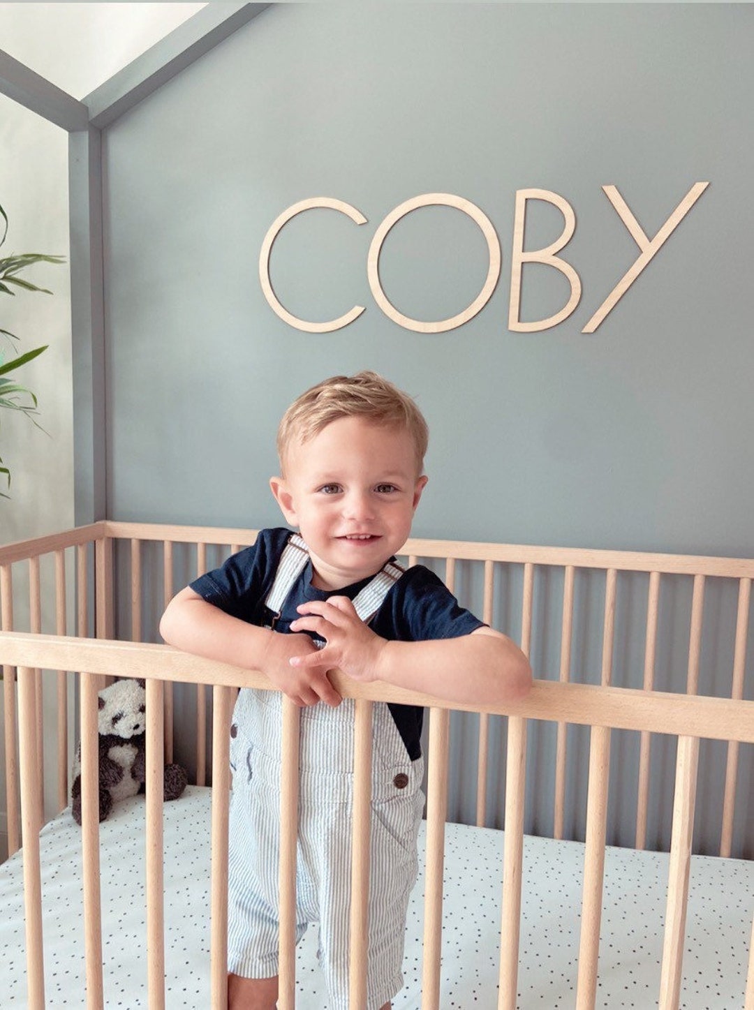 X3 Wooden Wall Letters Nursery Wall Name Name Sign Nursery Decor ...