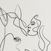 Horse Poster and His Accomplice Rider, Minimalist Wall Decoration Line ...