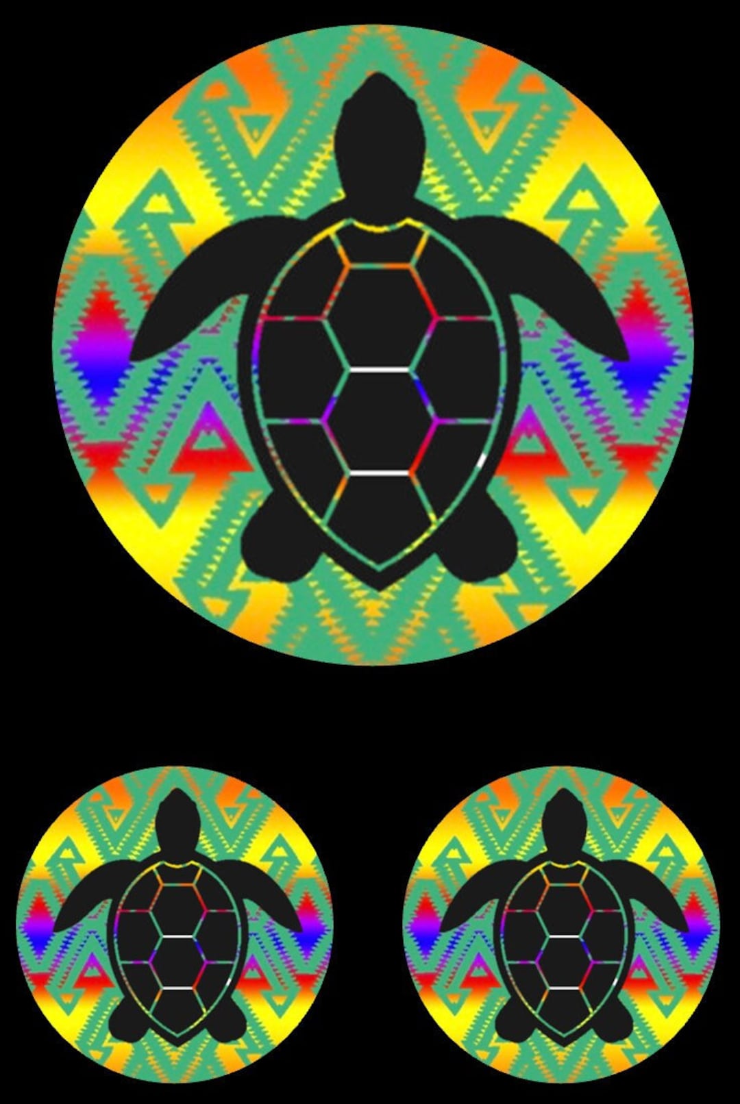 Black Turtle Green Design - Etsy