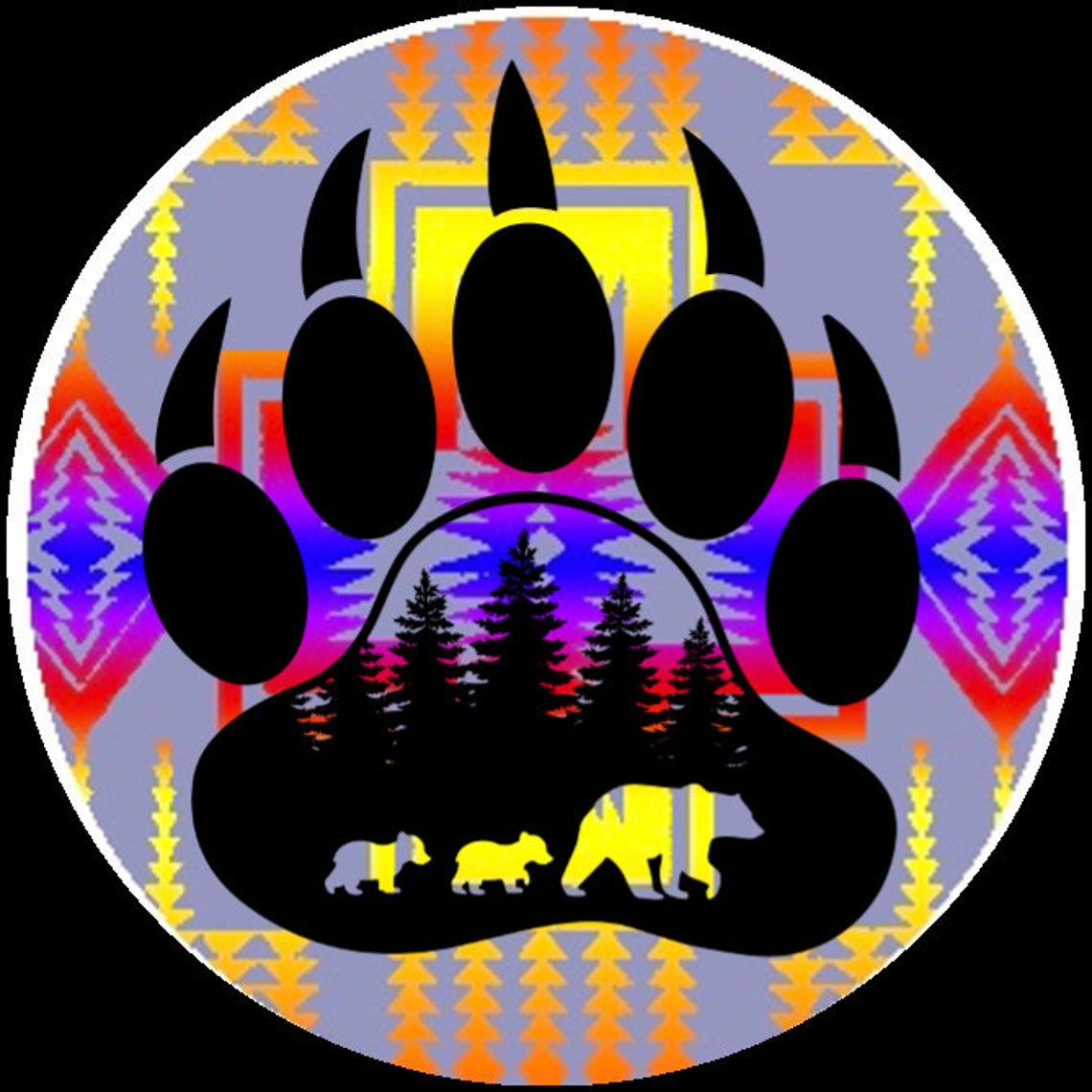 Bear Paw Family Beading Cabs - Etsy