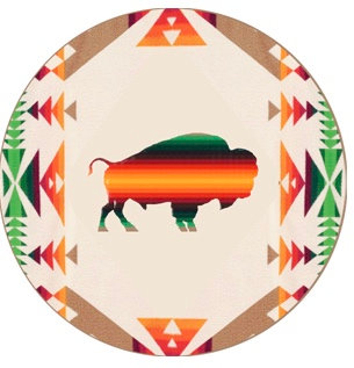 Tan Design Buffalo Beading Cab - Etsy