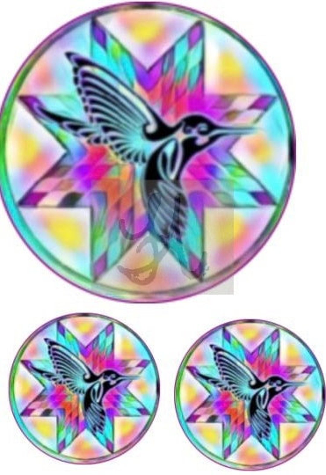 Hummingbird Blue/pink - Etsy